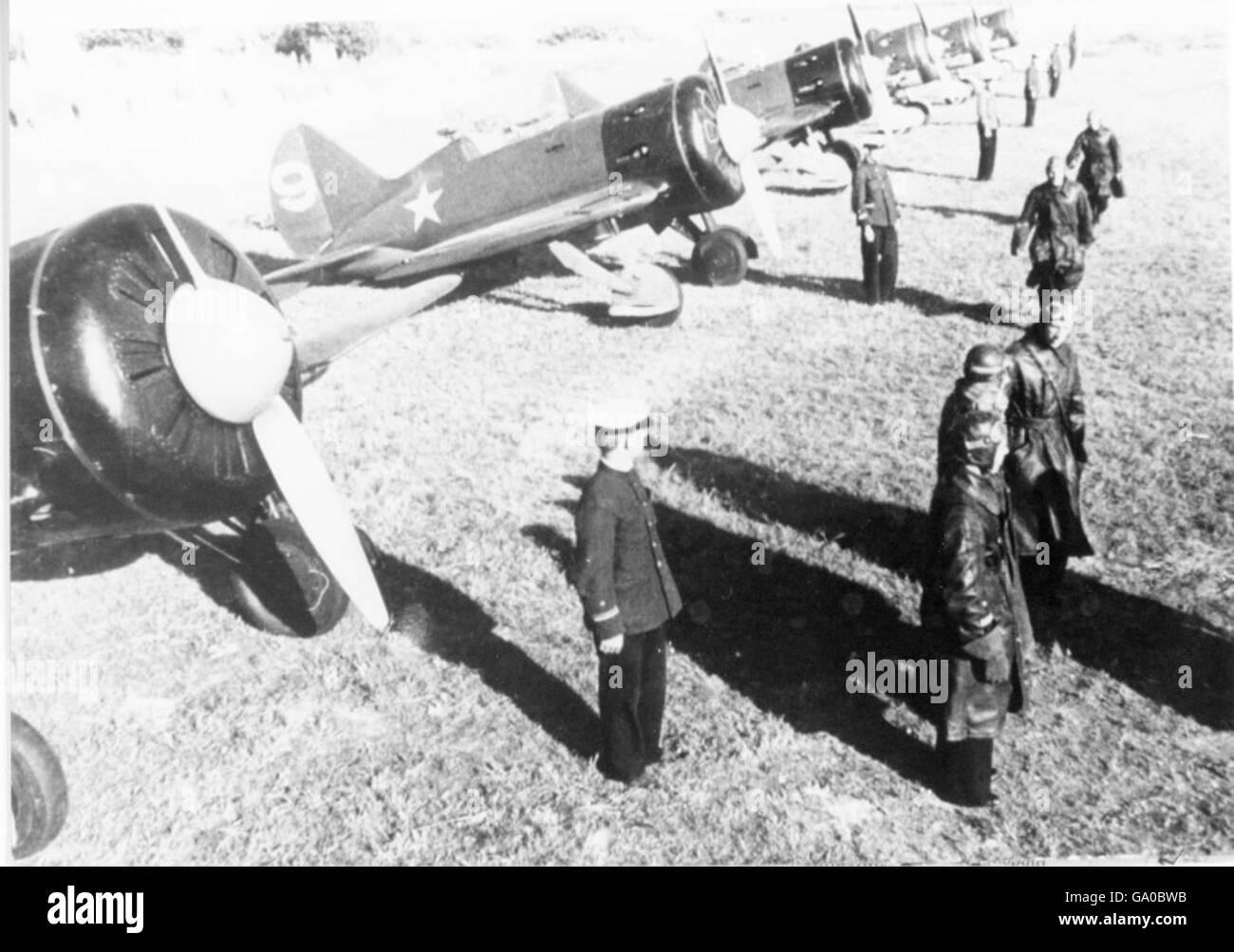This image from the Ray Wagner Collection shows a military jet fighter ...