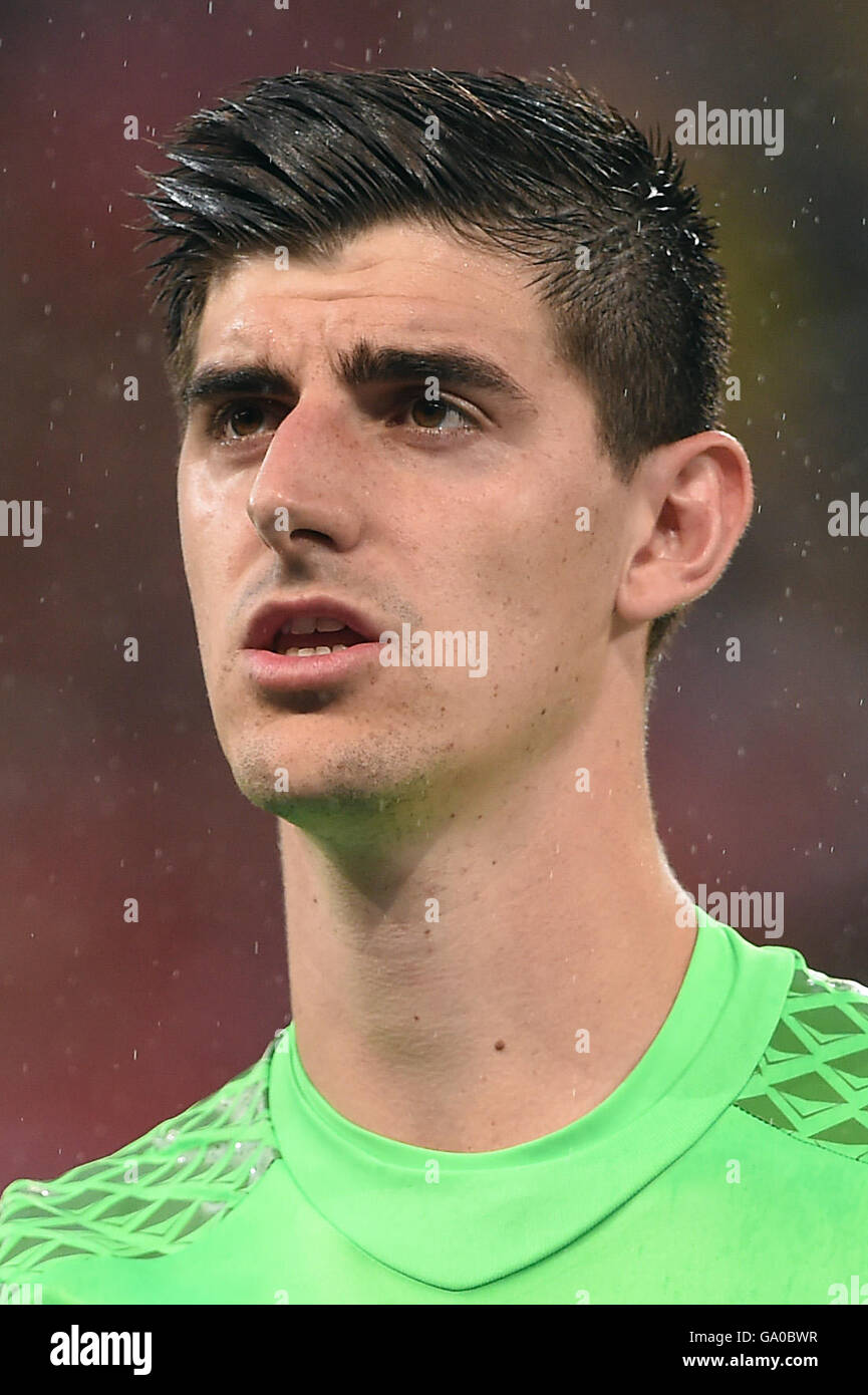 Belgium goalkeeper Thibaut Courtois during the UEFA Euro 2016, quarter ...
