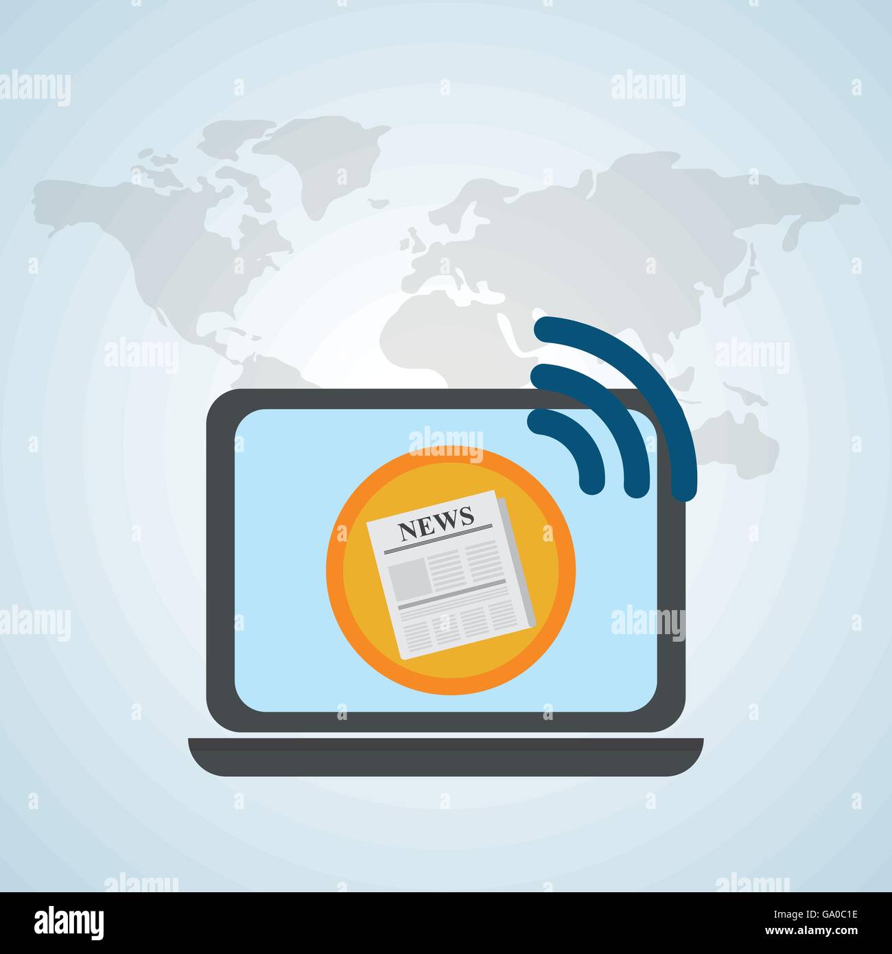 News design. Broadcasting concept. communication icon Stock Vector ...