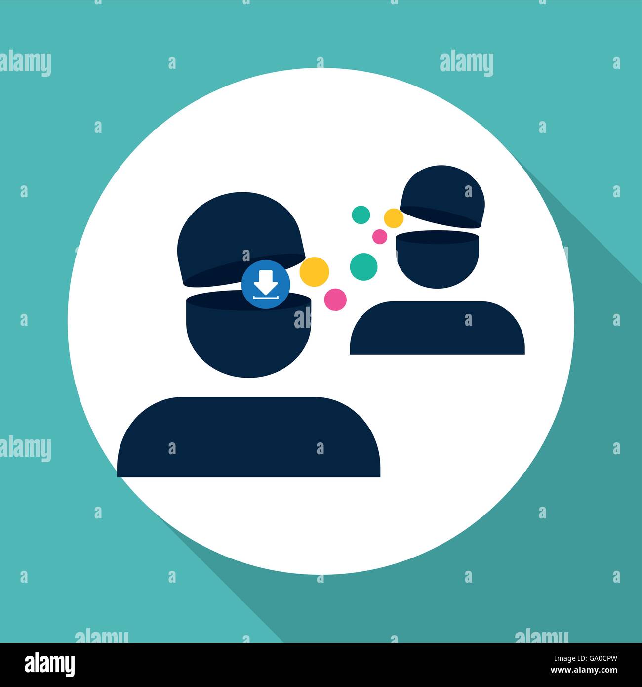 Download user head brain pictogram hi-res stock photography and images ...