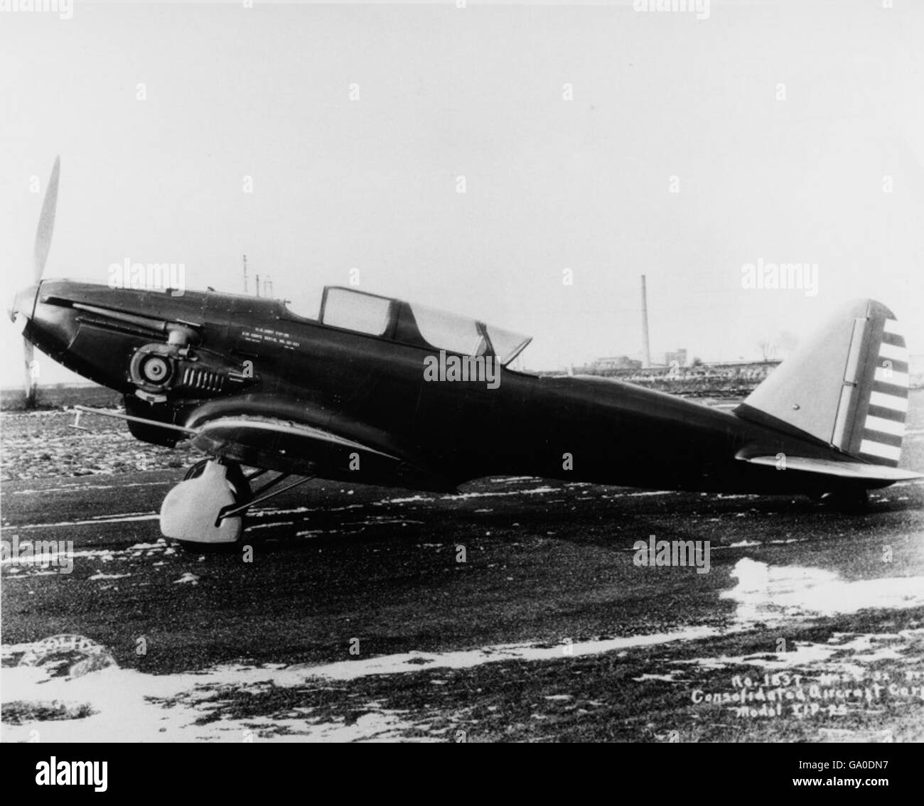 Photograph from the Ray Wagner Collection, showing a Curtiss F6C-1 Hawk ...