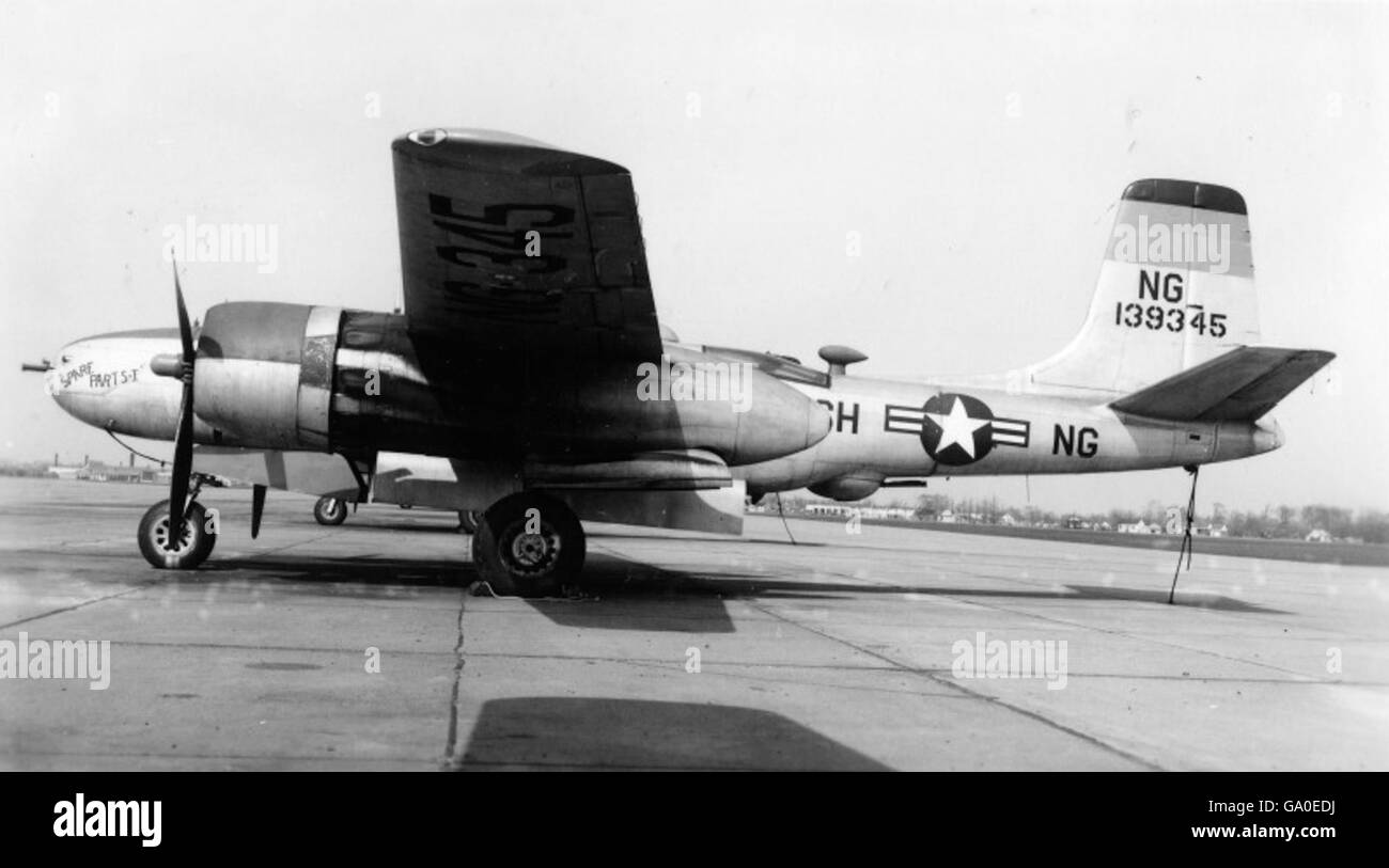 A WWII-era B-24 Liberator bombers in flight, part of the Allied forces ...