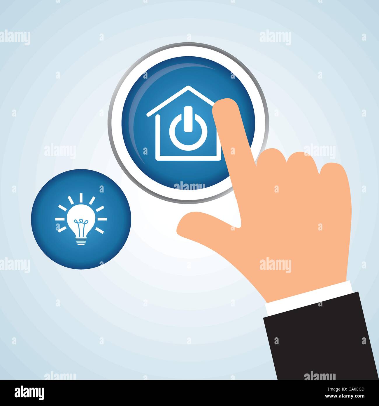 Smart home design. Technology icon. system concept Stock Vector Image ...