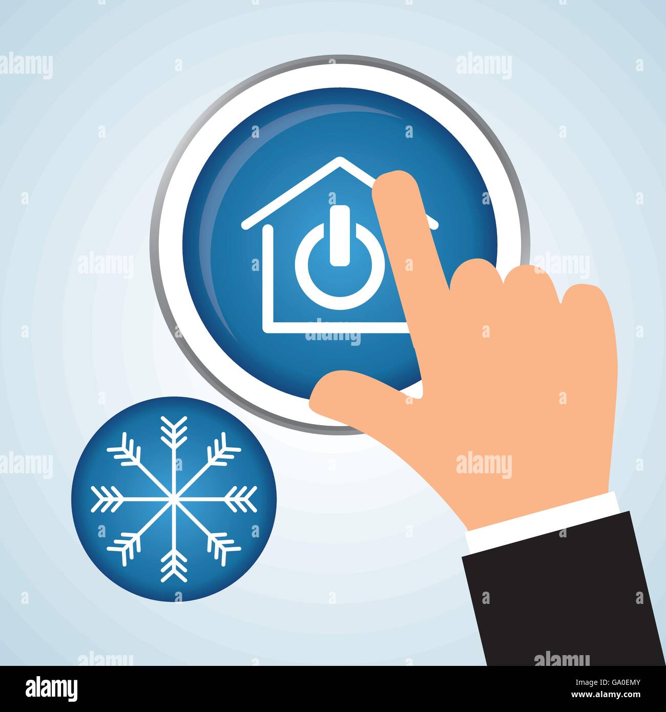 Smart home design. Technology icon. system concept Stock Vector Image ...