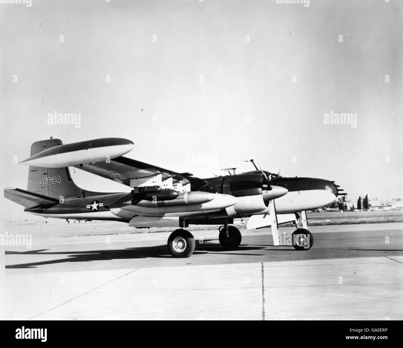 A military aircraft, part of the U.S. Air Force fleet during the Cold ...