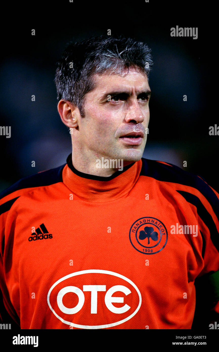 Panathinaikos goalkeeper antonis nikopolidis hi-res stock photography ...