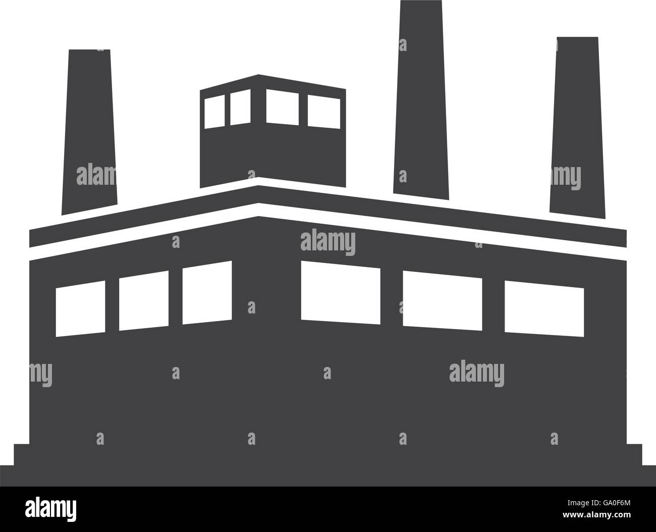 Building plant icon. Industry design. Vector graphic Stock Vector Image ...