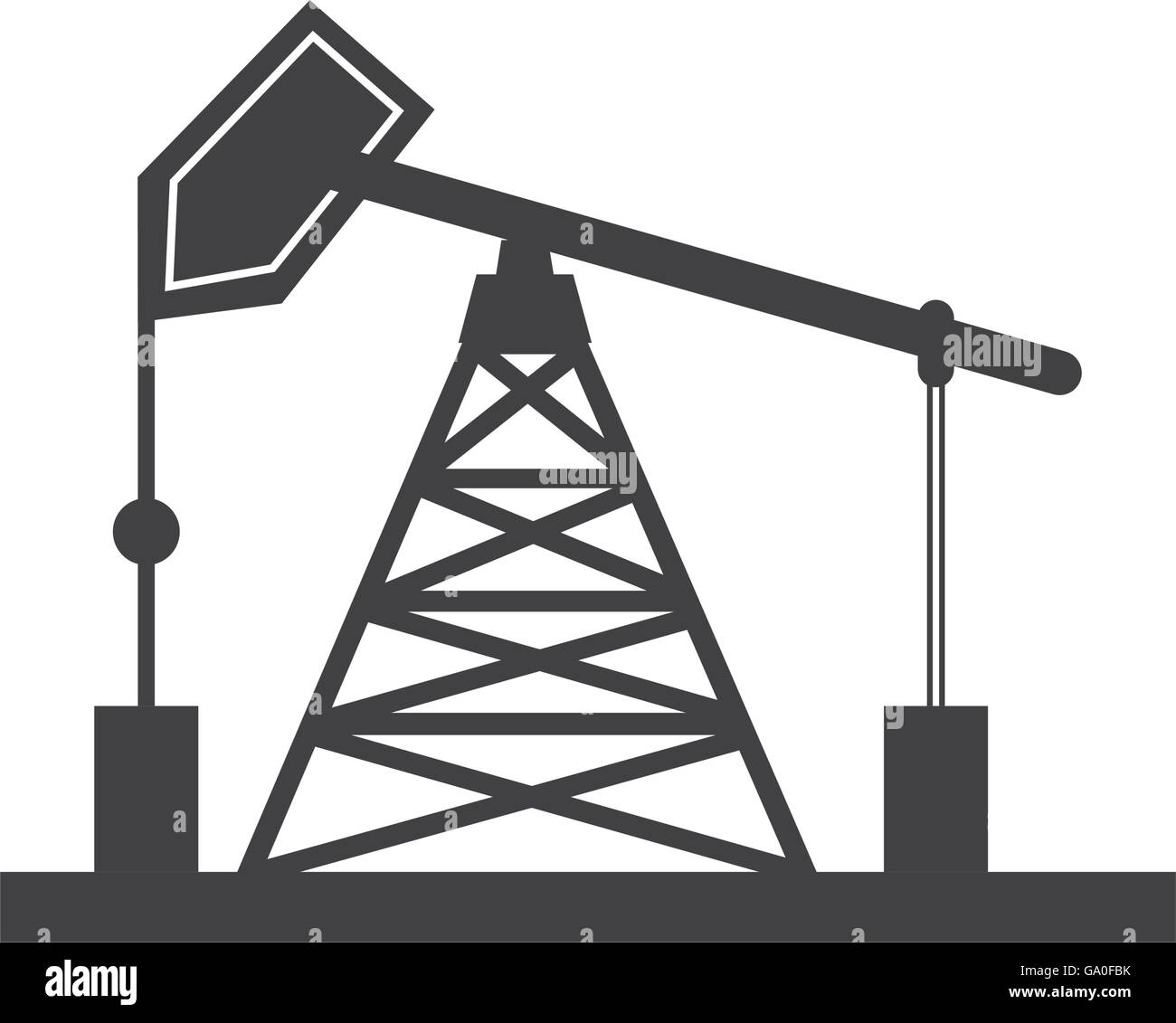 Oil pump icon. Oil Industry design. Vector graphic Stock Vector Image ...