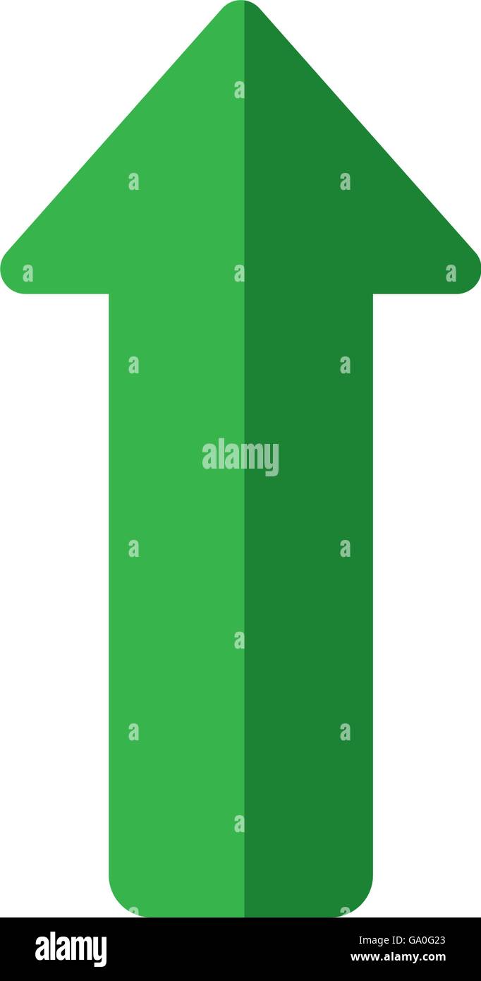 Arrow icon. Way and Direction design. Vector graphic Stock Vector Image ...