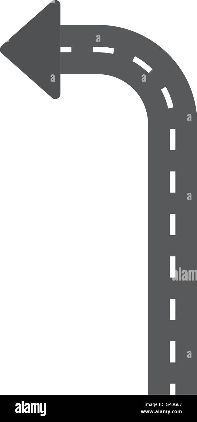Arrow icon. Way and Direction design. Vector graphic Stock Vector Image ...