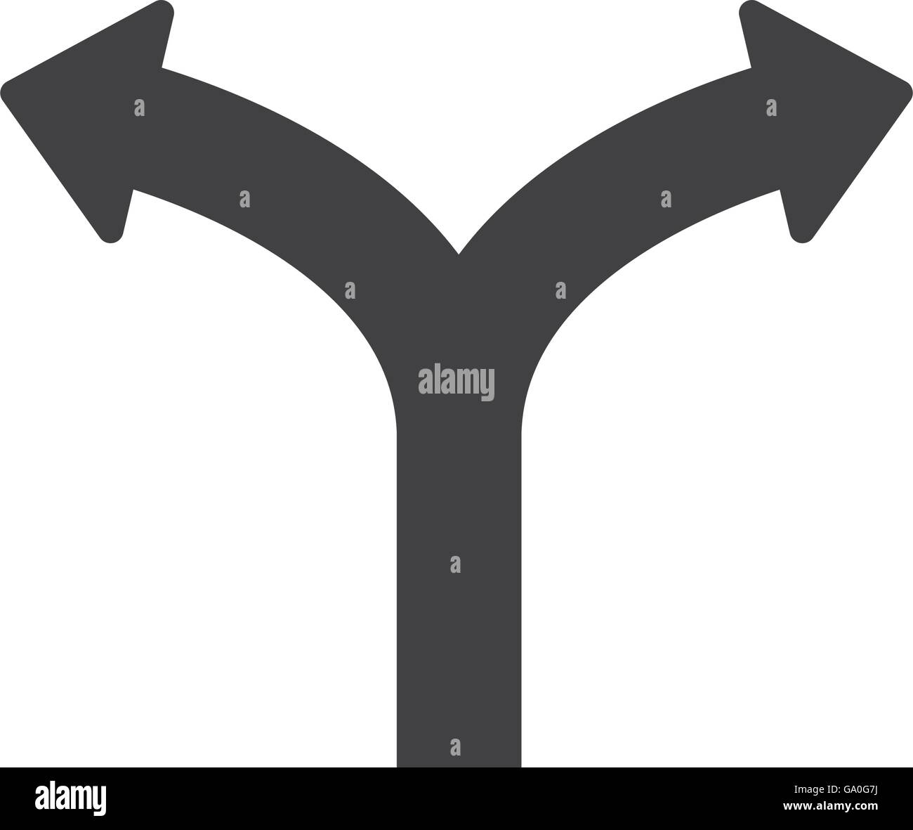 Arrow icon. Way and Direction design. Vector graphic Stock Vector Image ...