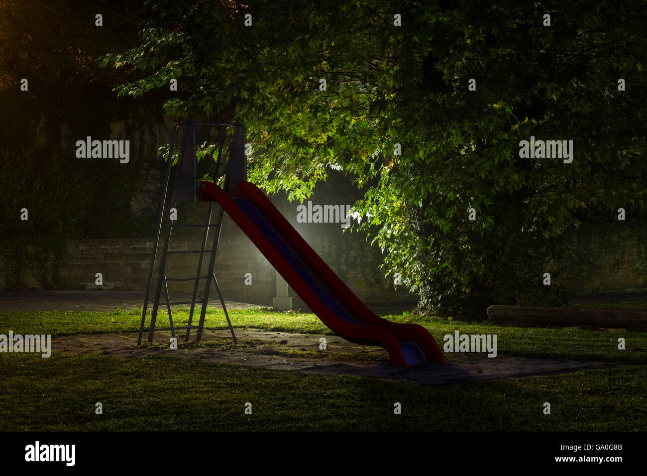 Child playground slide stairs hi-res stock photography and images - Alamy
