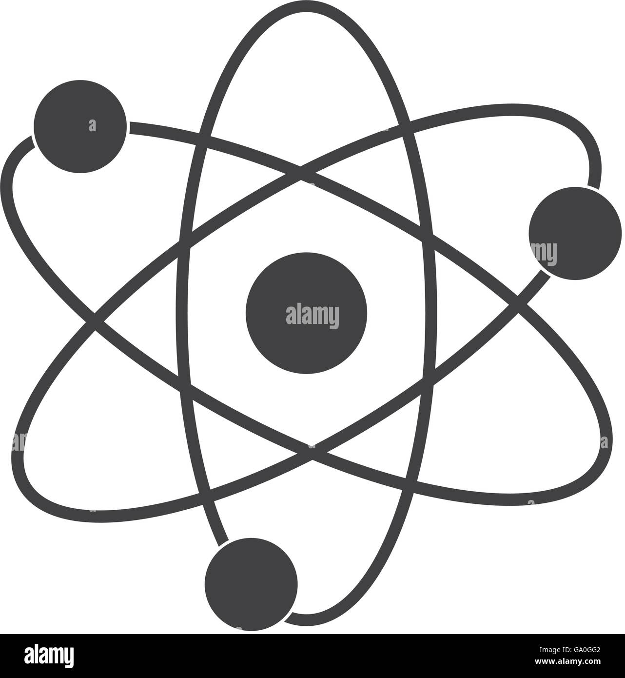 Atom icon. Science design. Vector graphic Stock Vector Image & Art - Alamy