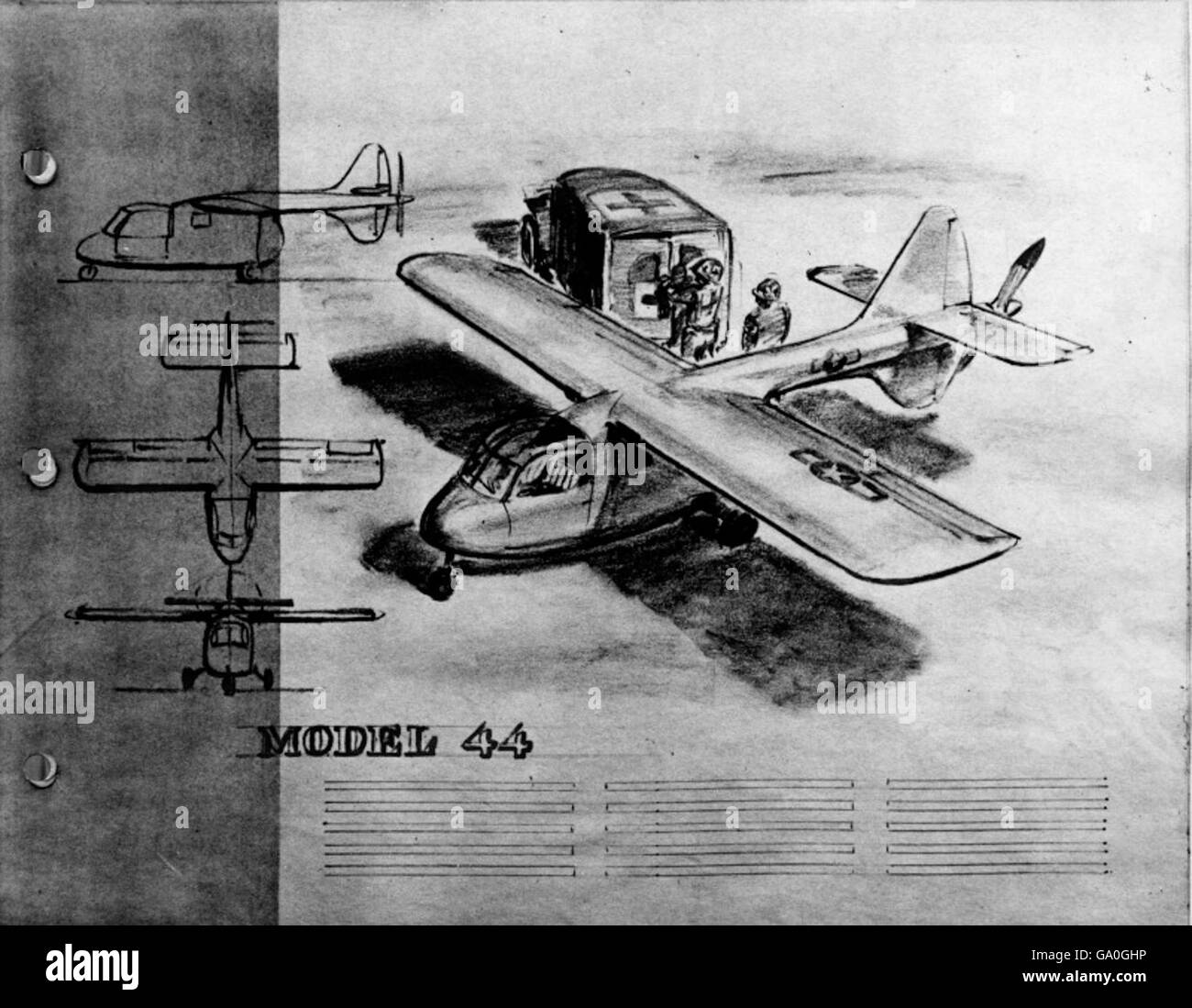This image captures a military aircraft from the 1950s, showcasing ...