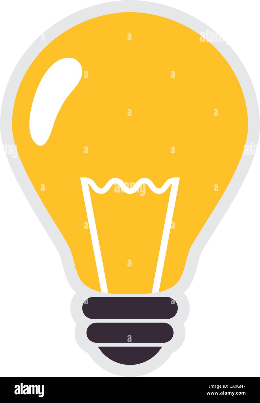 Light bulb icon. Energy design. Vector graphic Stock Vector Image & Art ...