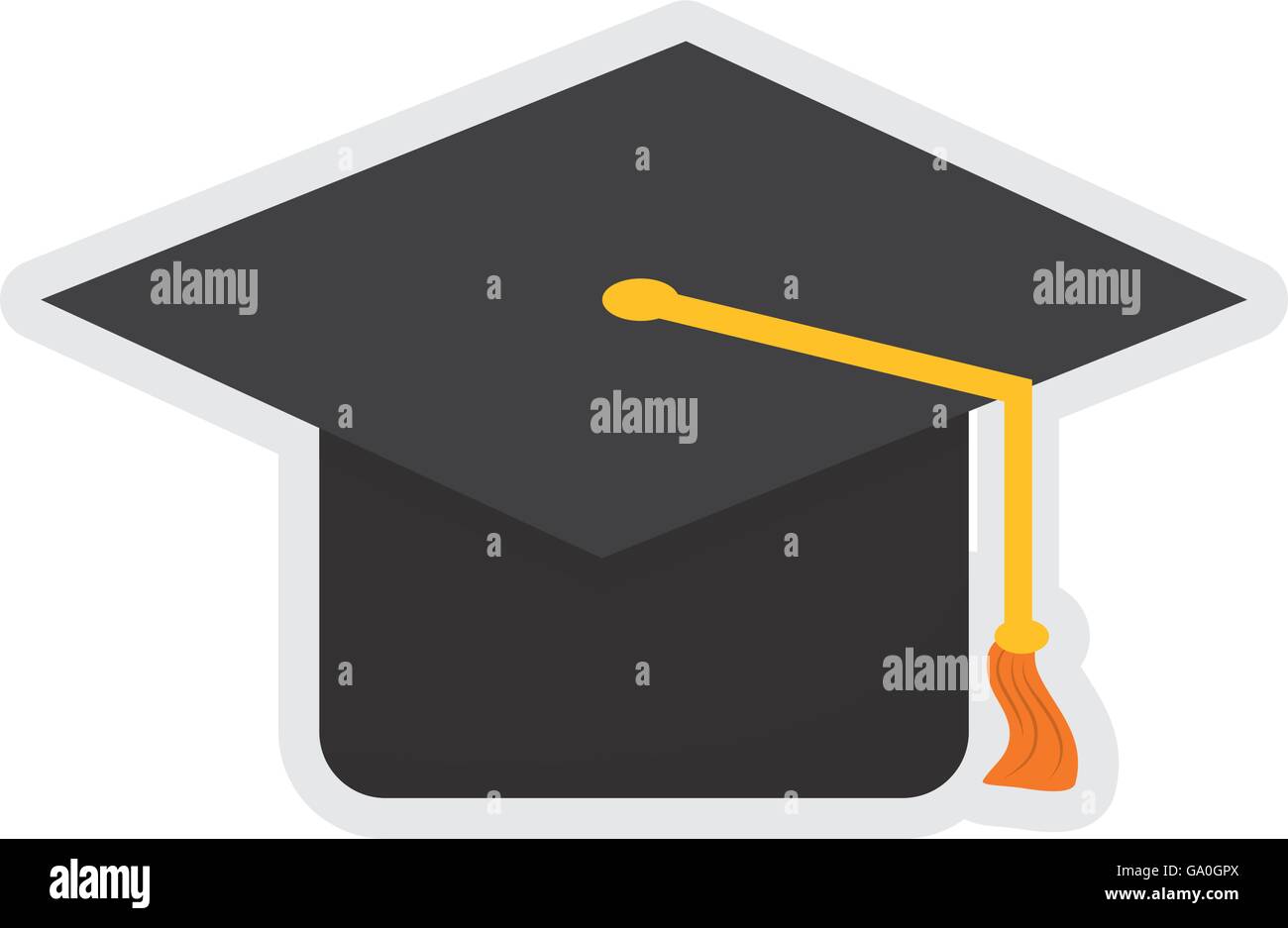 Graduation cap icon. Graduation and education design. Vector gra Stock ...