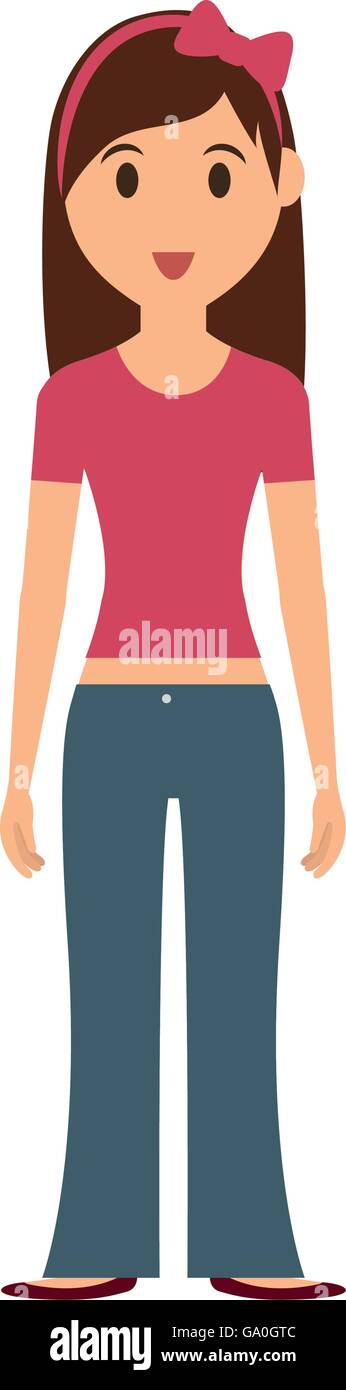 Cartoon woman icon. Person design. Vector graphic Stock Vector Image ...