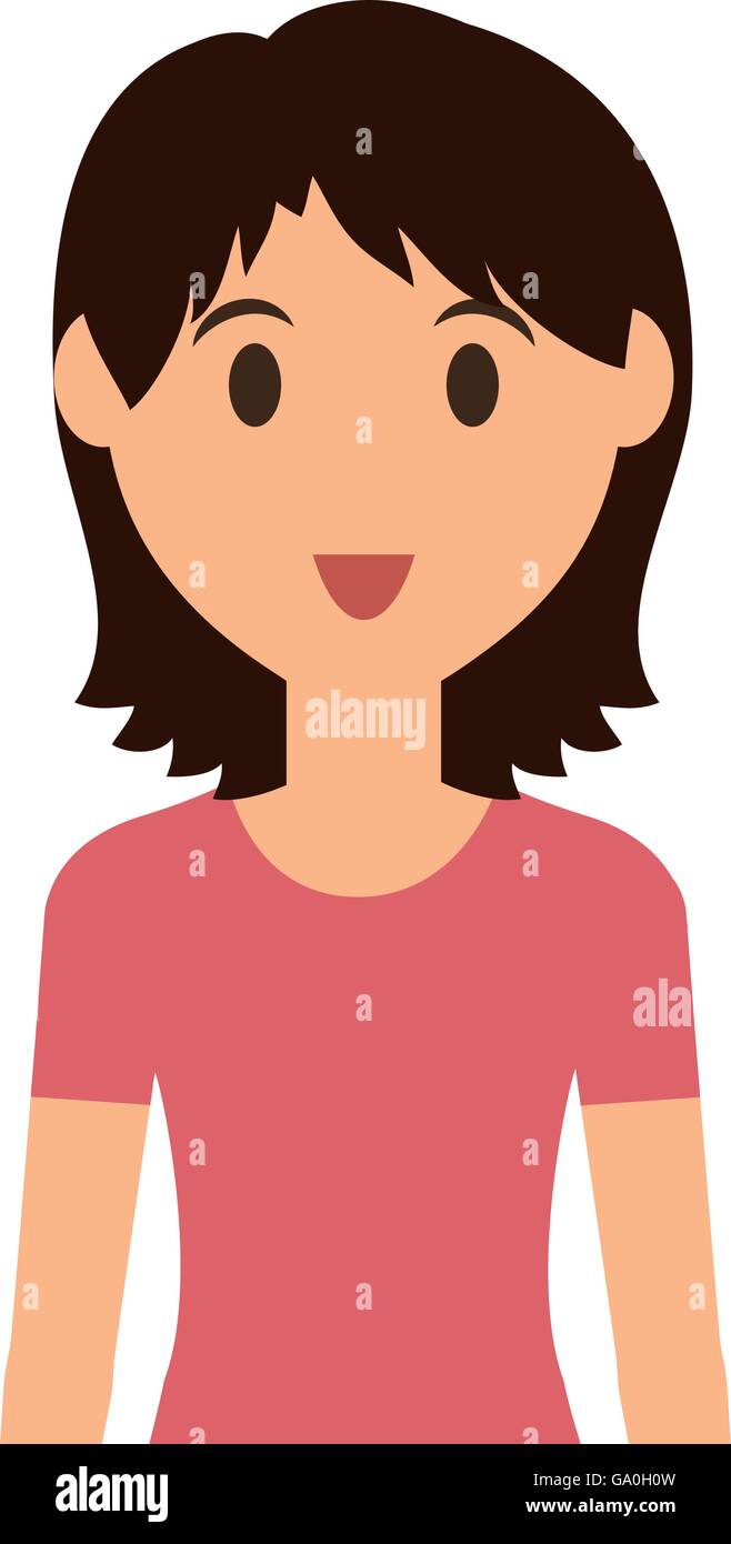 Woman cartoon icon. Person design. Vector graphic Stock Vector Image ...