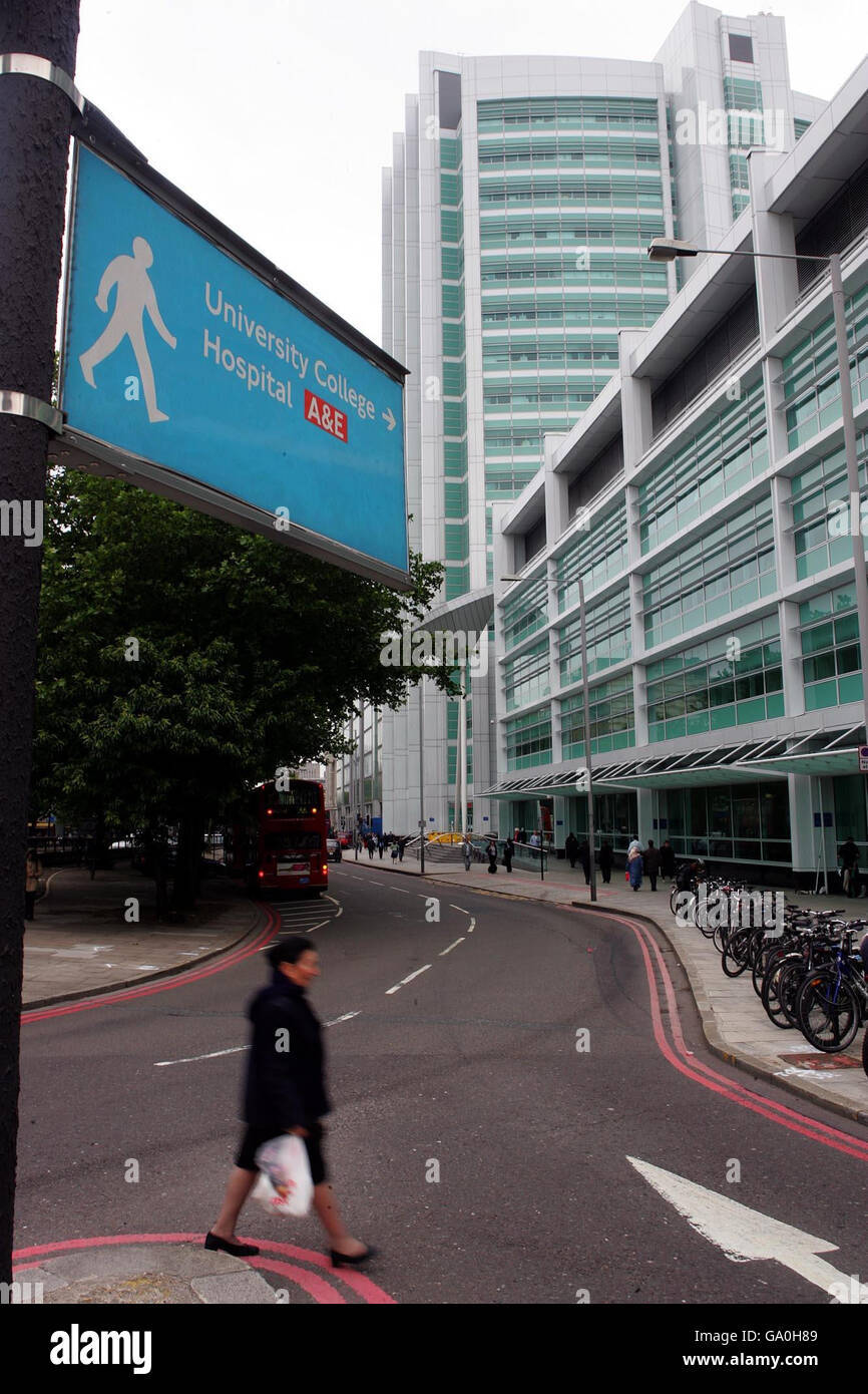 General view of University College Hospital (UCH) in London Stock Photo ...