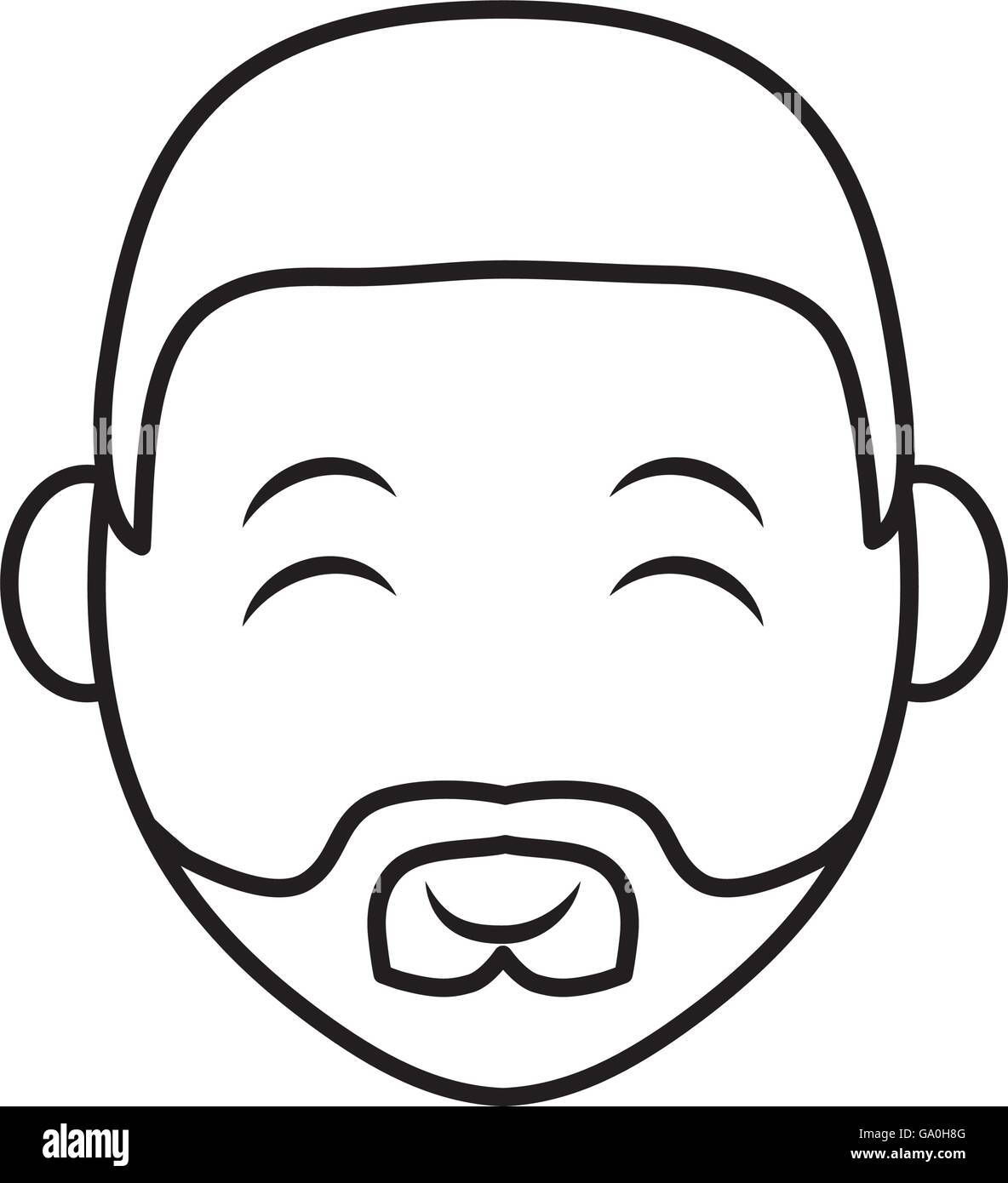 Man head icon. Person design. Vector graphic Stock Vector Image & Art ...