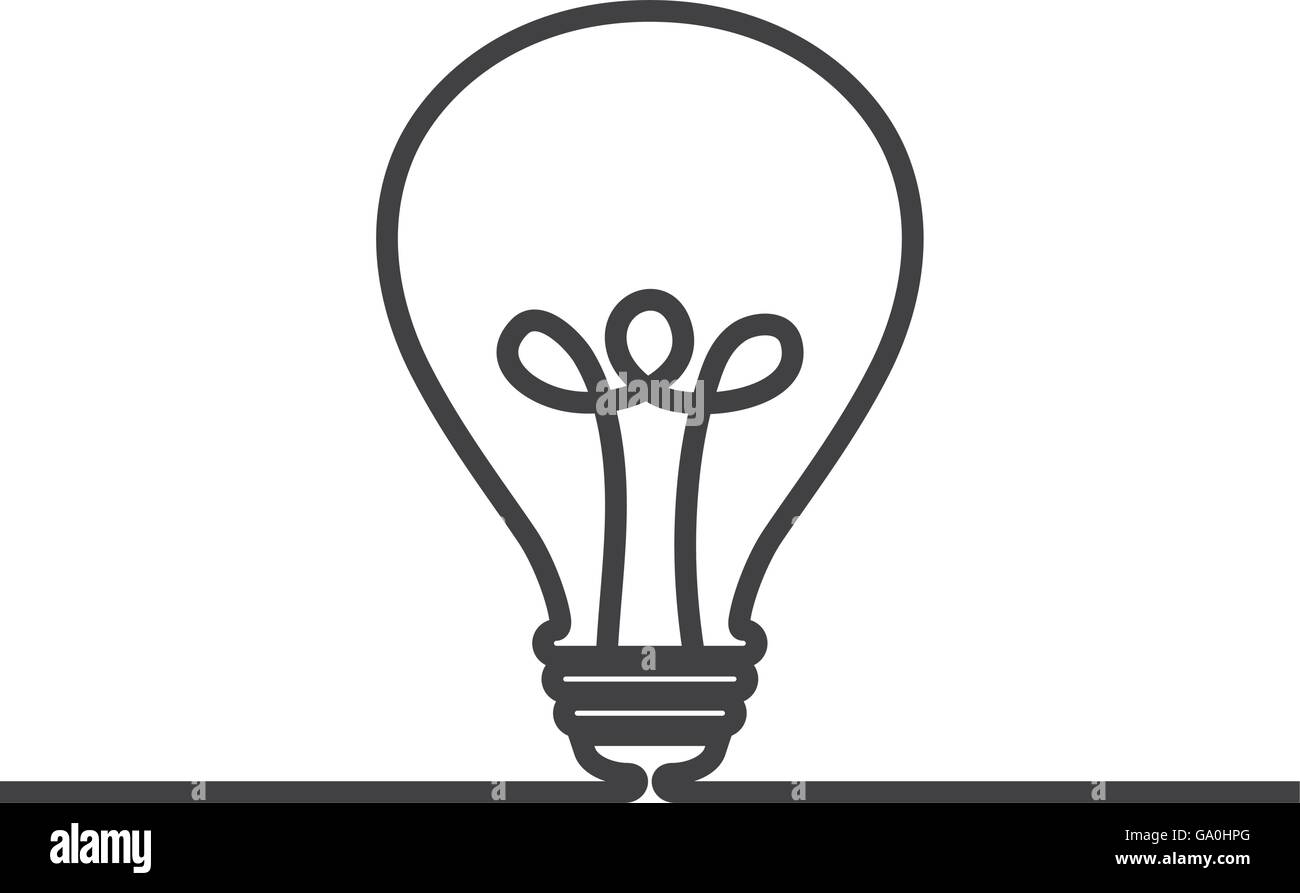 Light bulb icon. Energy design. Vector graphic Stock Vector Image & Art ...