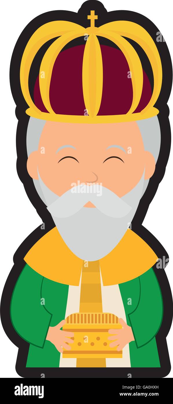 Wise man icon. Merry Christmas design. Vector graphic Stock Vector ...