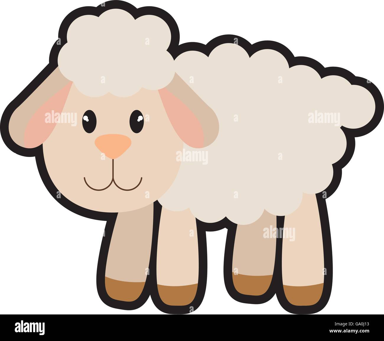 Sheep icon. cute animal design. Vector graphic Stock Vector Image & Art ...