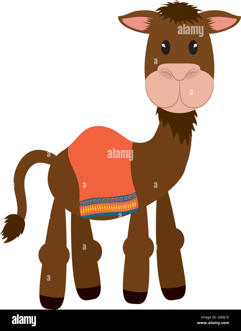 Cute little camel Stock Vector Images - Alamy