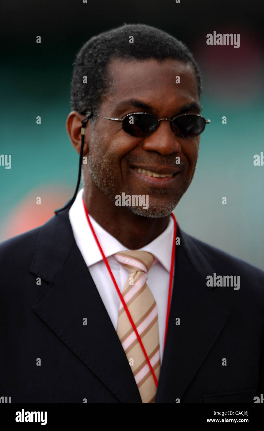 Sky tv commentator and former west indies fast bowler hi-res stock ...