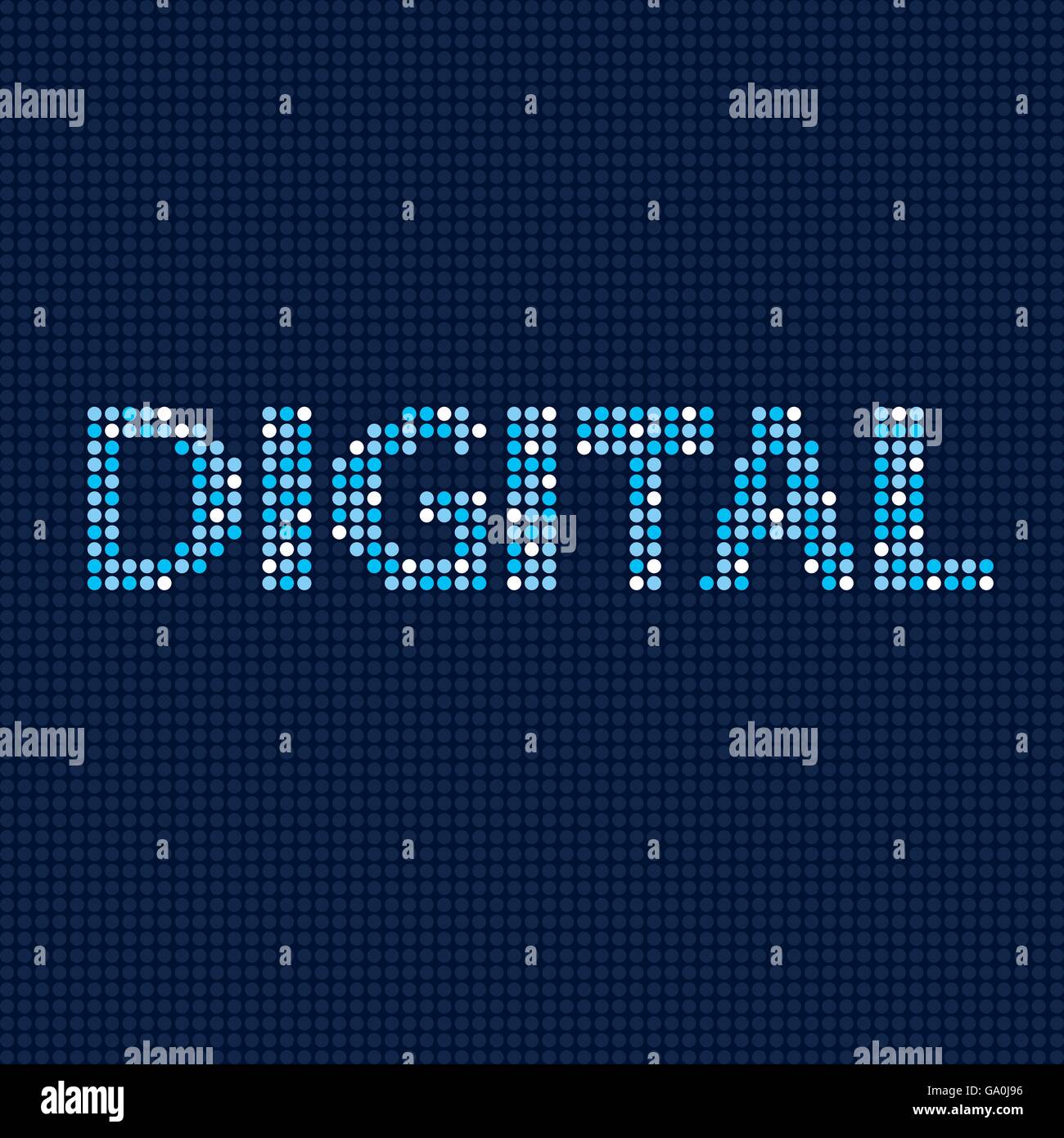 Letters of digital on screen background Stock Vector Image & Art - Alamy