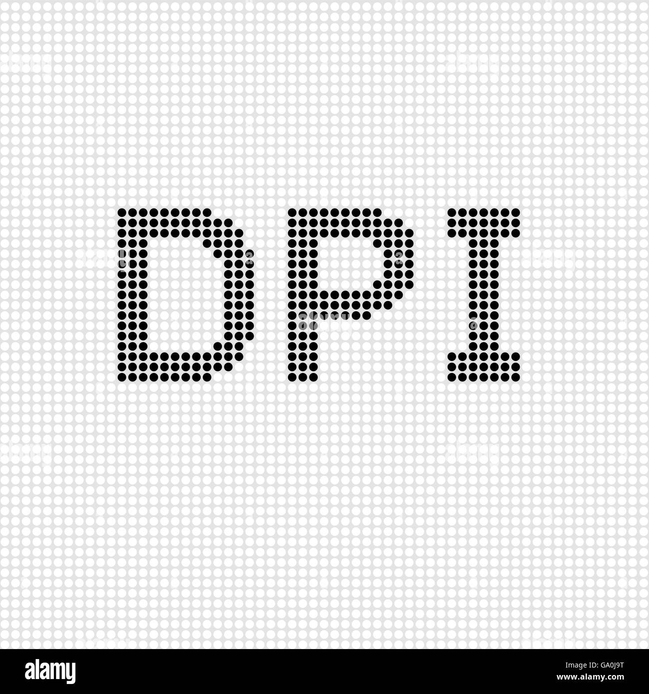 Black letters of DPI on white background Stock Vector Image & Art - Alamy