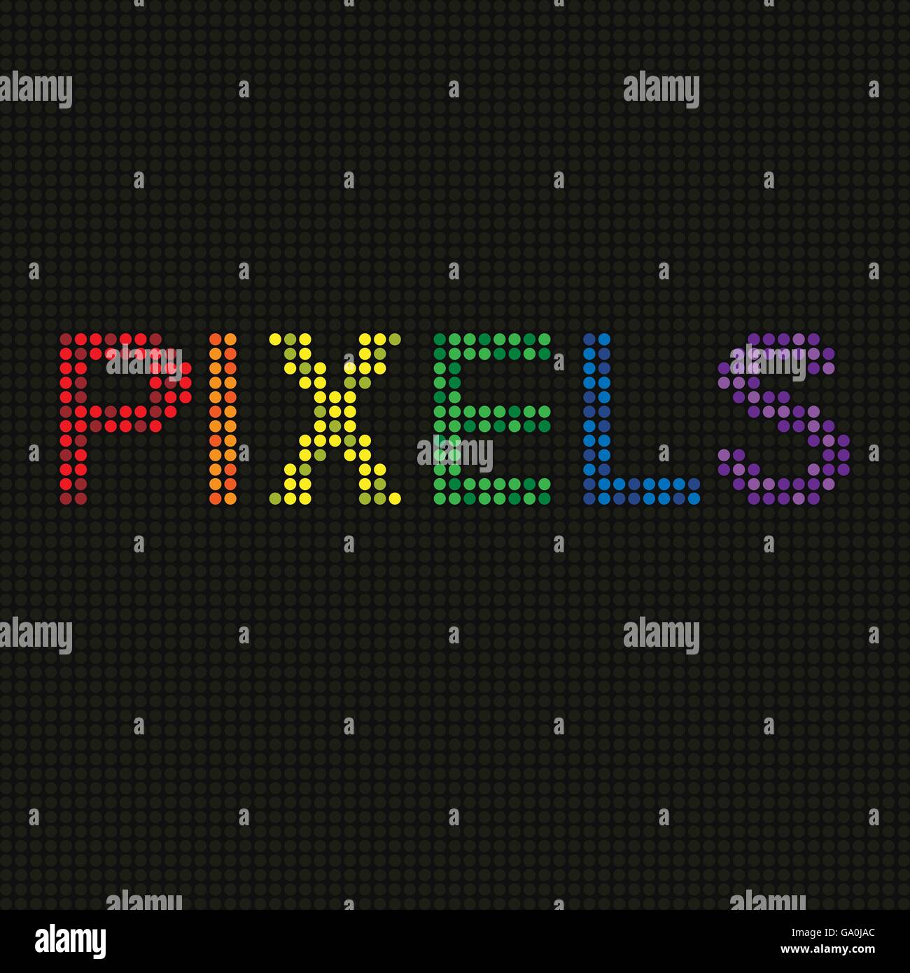 Screen pixels Stock Vector Images - Alamy