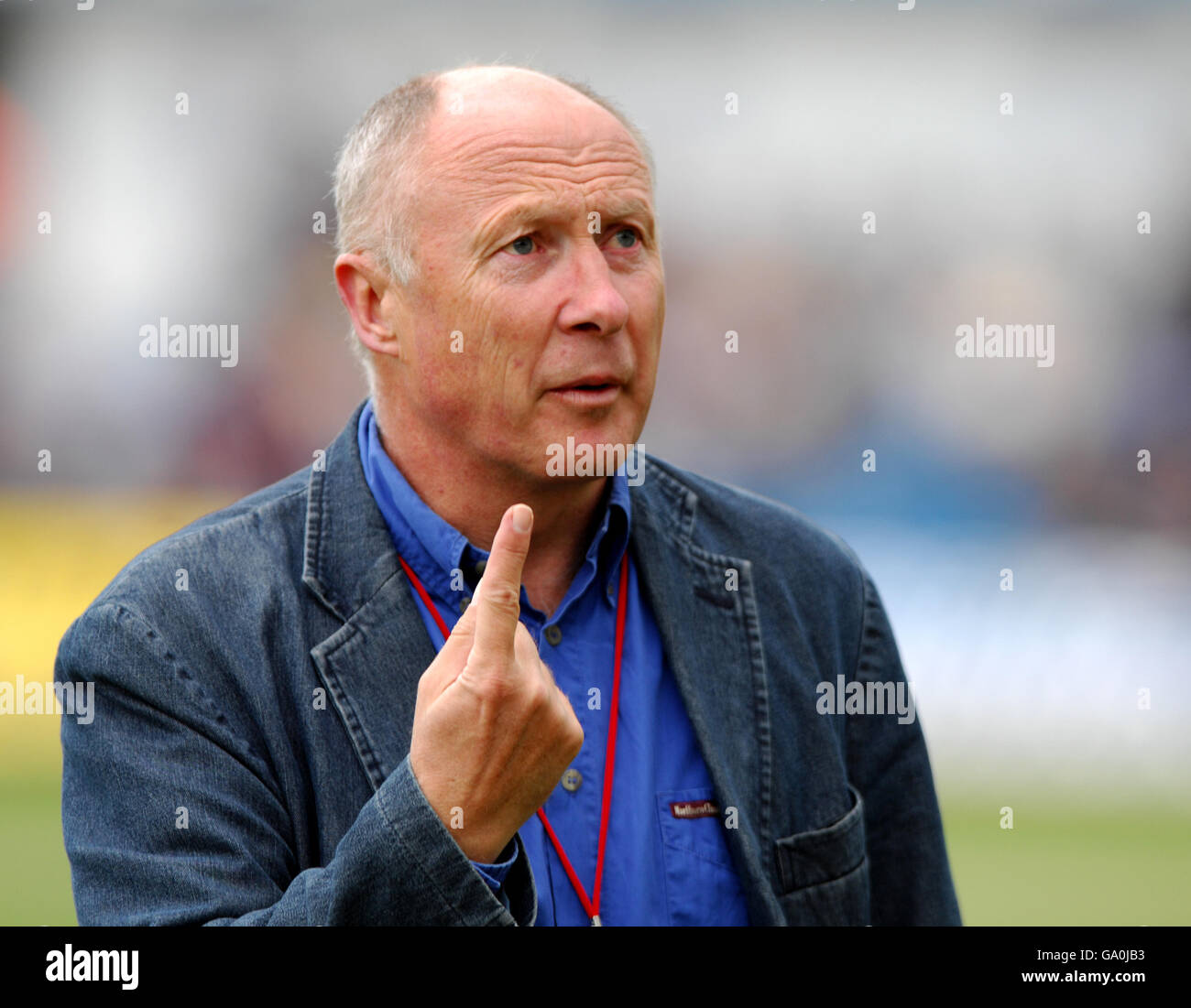 Bbc test match special commentator vic marks hi-res stock photography ...