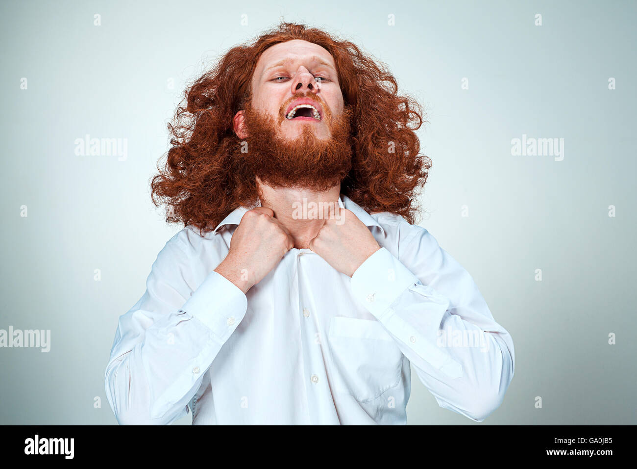 The angry man Stock Photo - Alamy