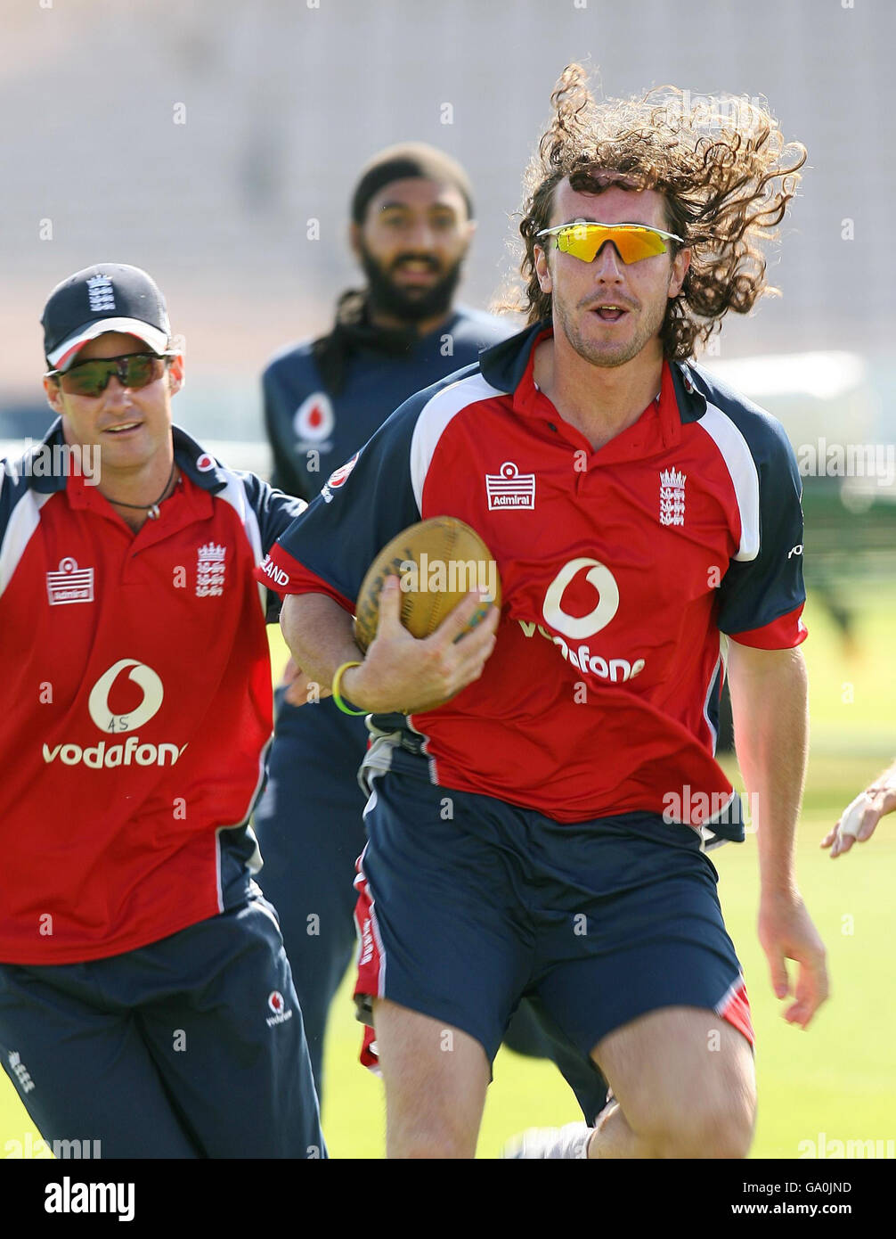 Cricket england practice old trafford hi-res stock photography and ...