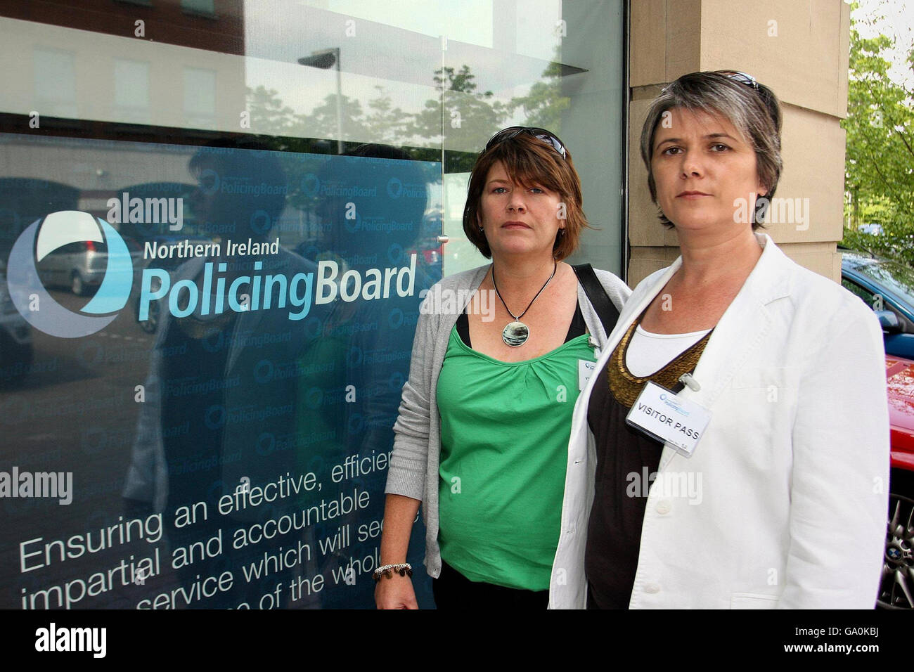 Sisters of murdered belfast man robert mccartney hi-res stock ...