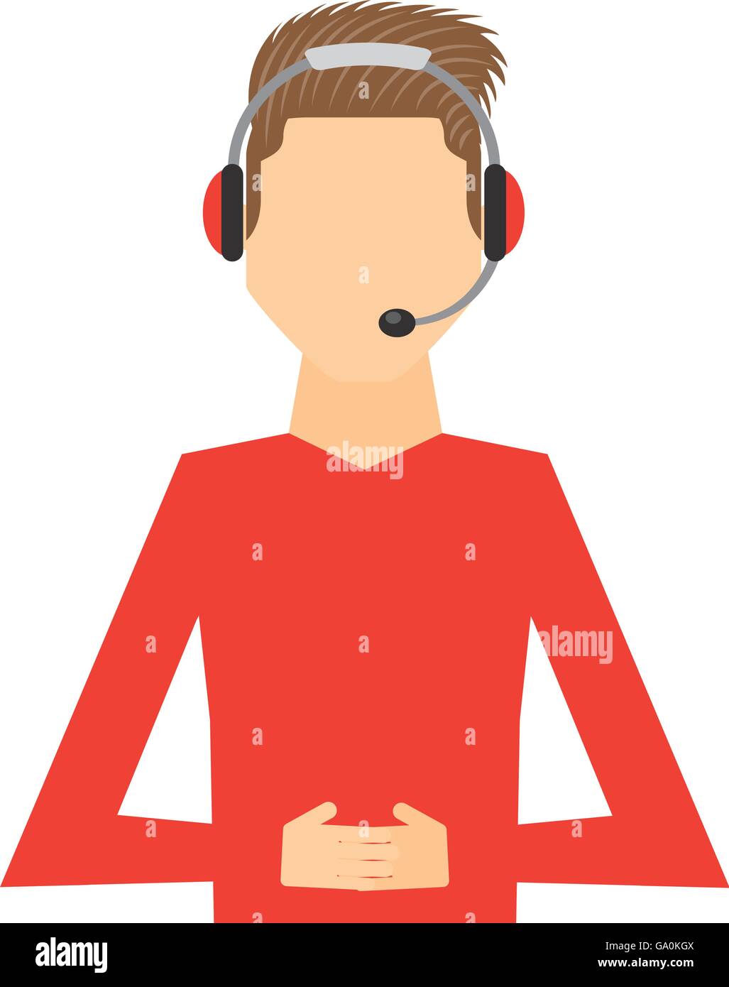 call center employee isolated icon design Stock Vector Image & Art - Alamy