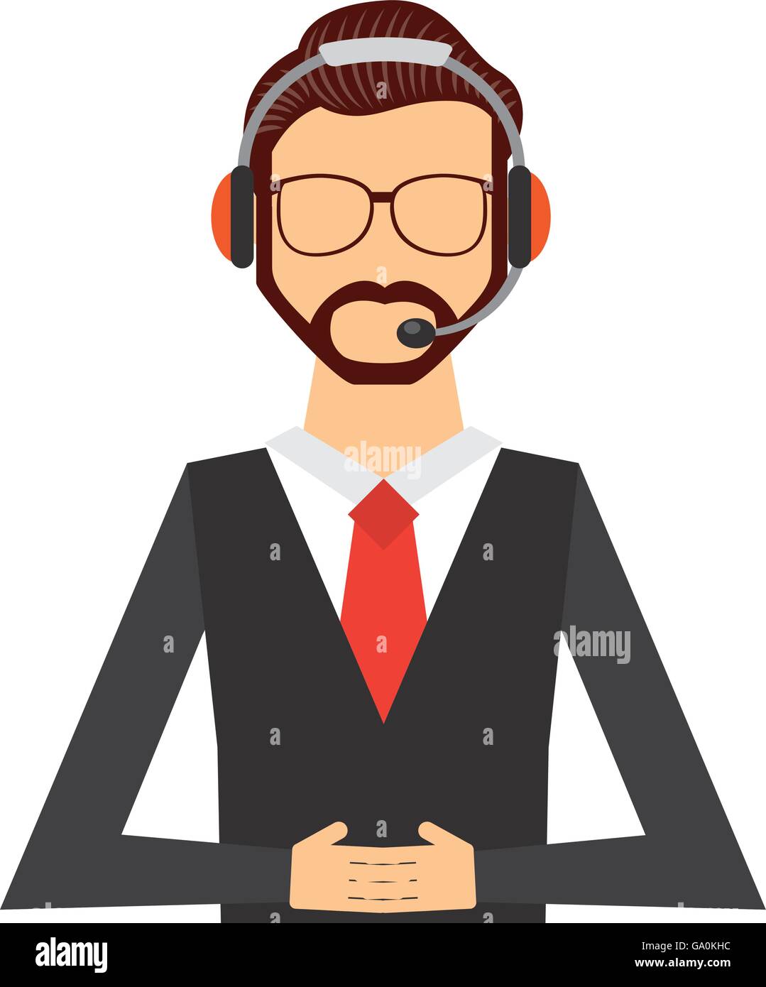 call center employee isolated icon design Stock Vector Image & Art - Alamy