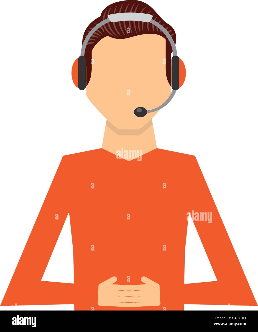 call center employee isolated icon design Stock Vector Image & Art - Alamy