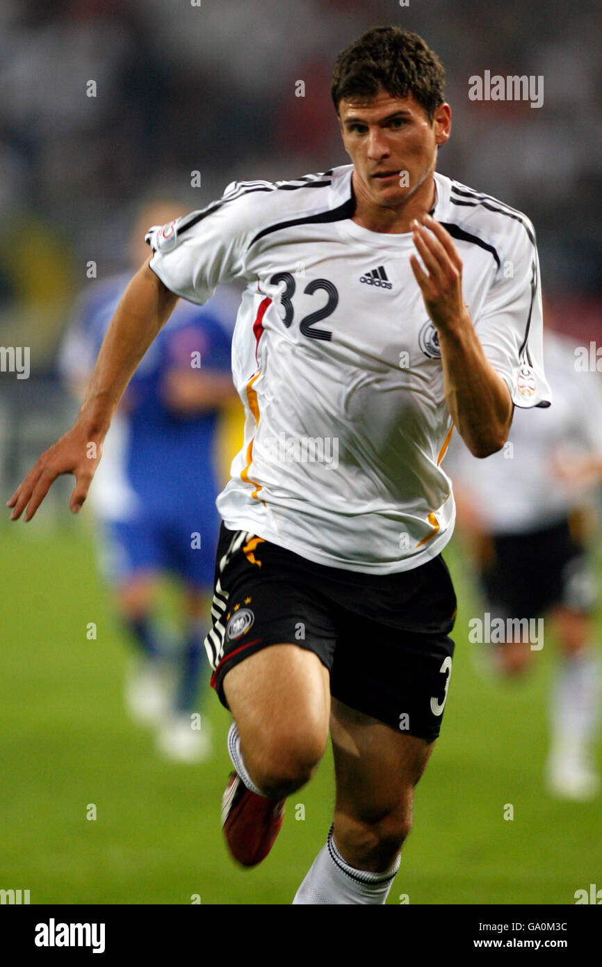 Mario Gomez of Germany during the Group D Euro 2008 qualifying match ...