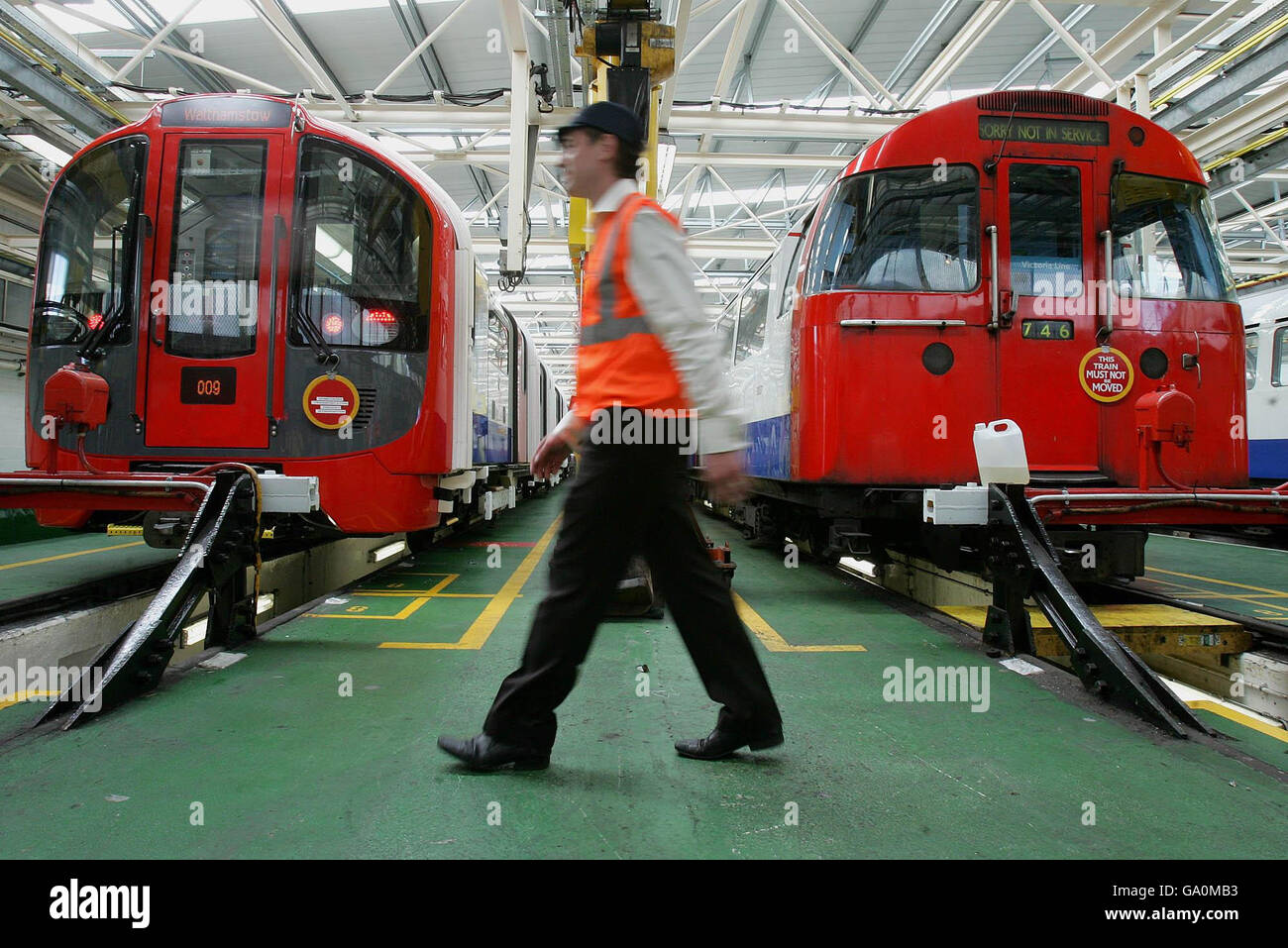 New Victoria line tube trains unveiled Stock Photo - Alamy
