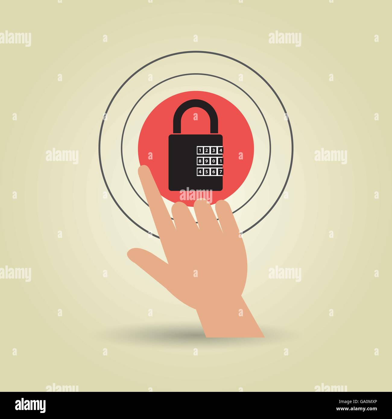 human hand selecting isolated icon design Stock Vector Image & Art - Alamy