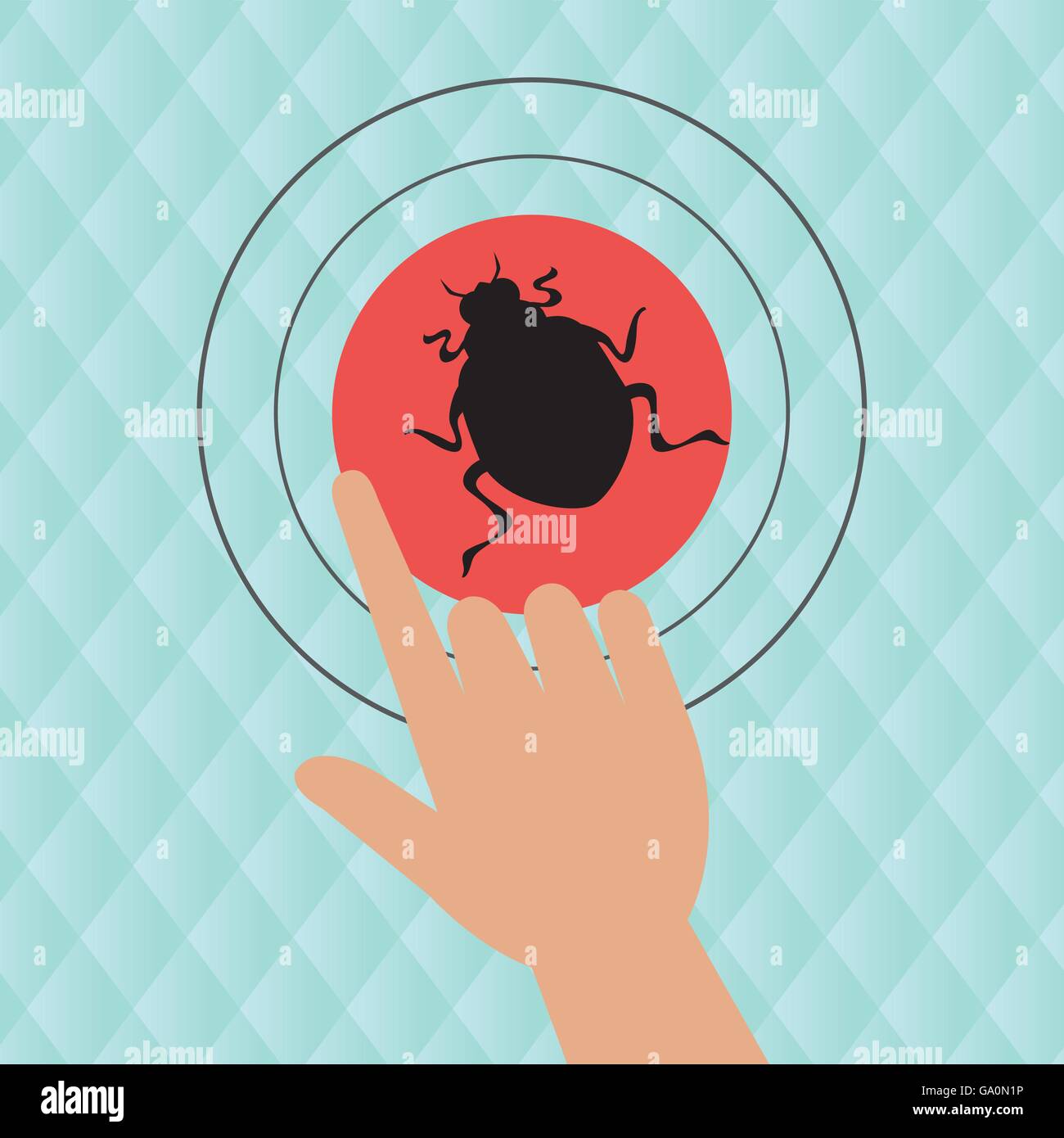 human hand selecting isolated icon design Stock Vector Image & Art - Alamy
