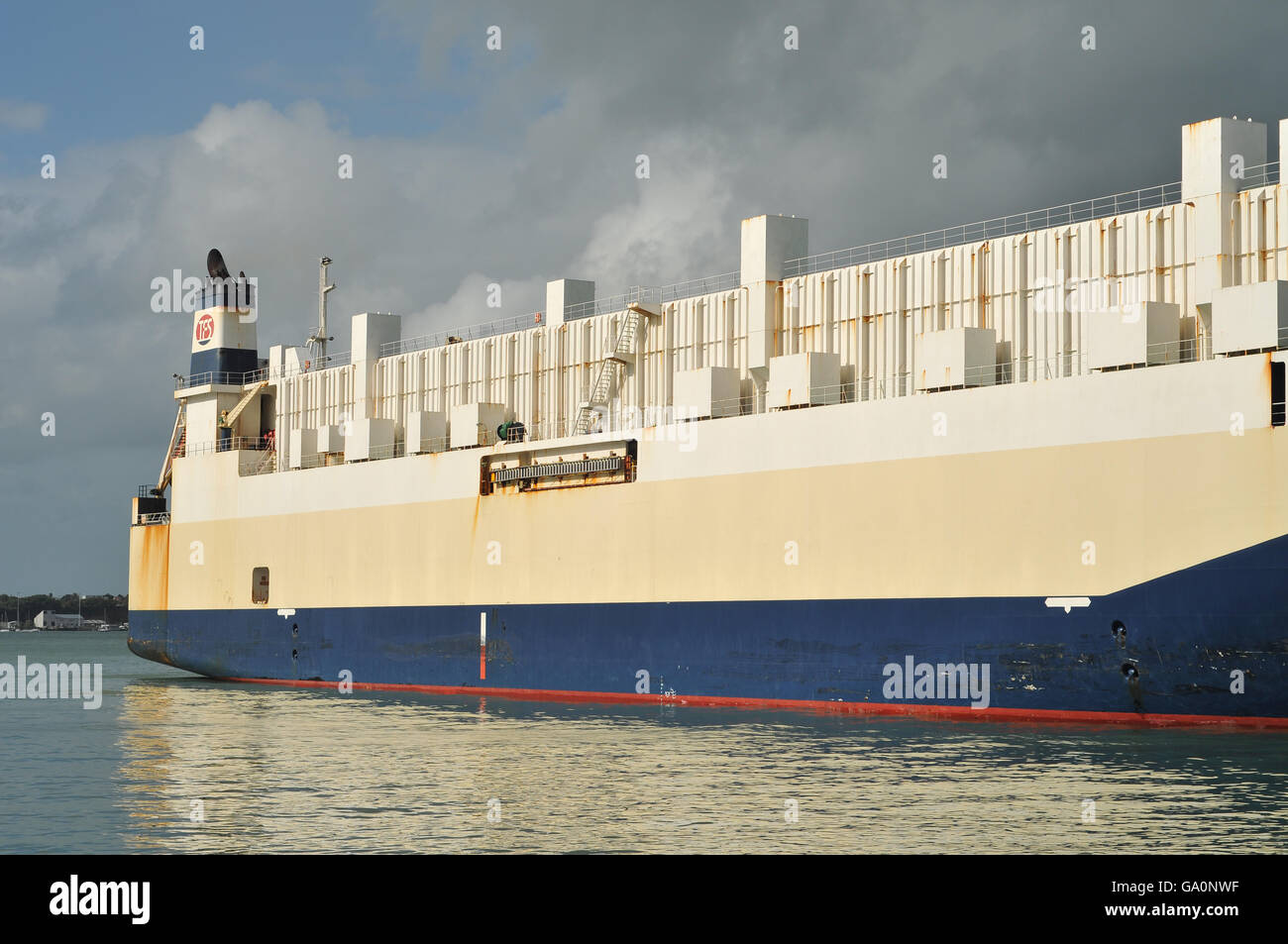 Cargo Ship With Rusty Hull Stock Photo - Alamy
