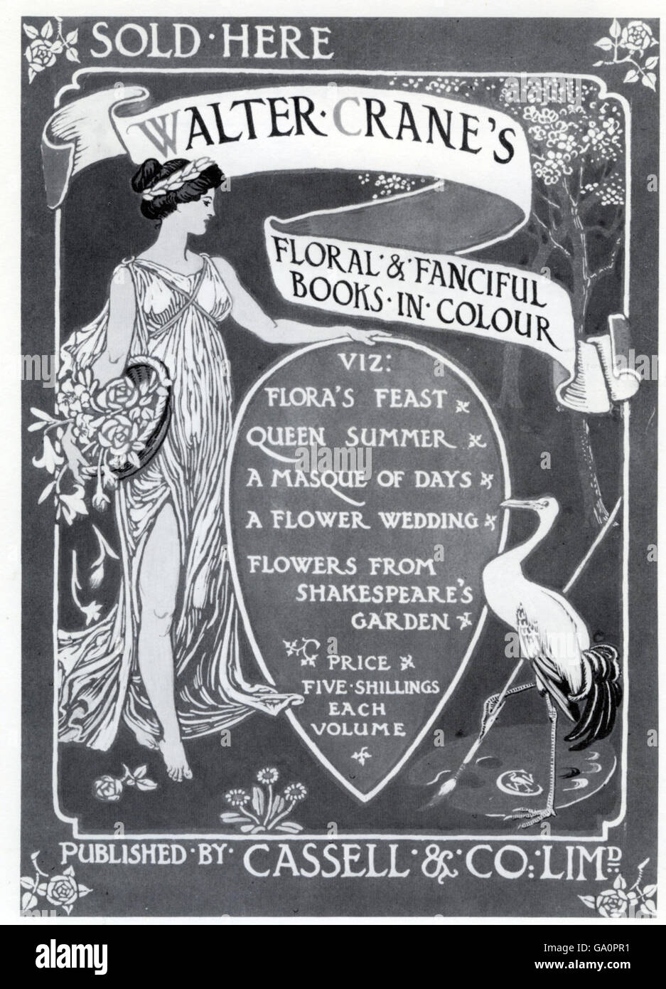 WALTER CRANE (1845-1915) English artist and book illustrator. Advert ...