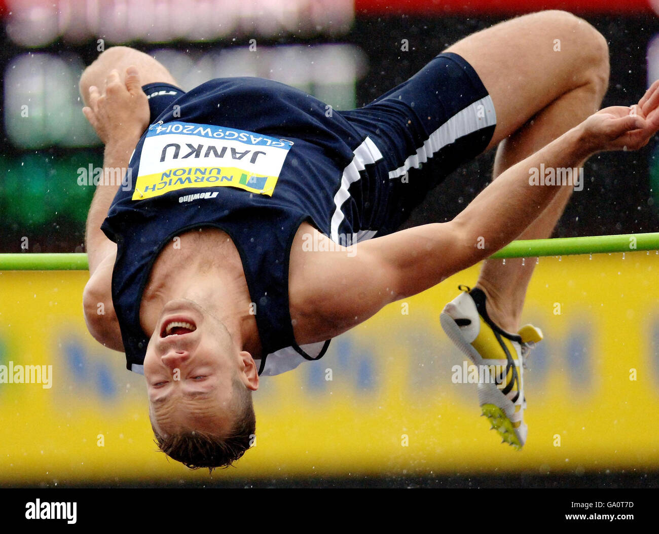 Thomas Janku in action during the High Jump in the Norwich Union ...