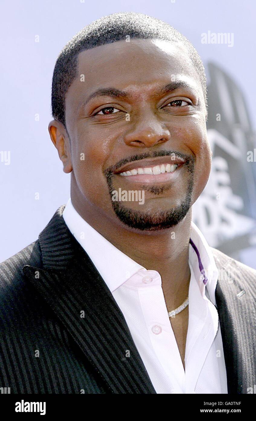 Chris tucker arrives mtv movie awards gibson amphitheatre hi-res stock ...