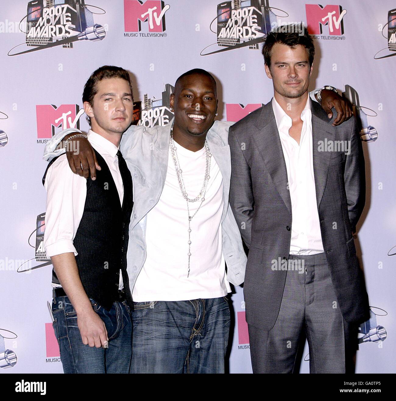Shia labeouf mtv movie awards gibson amphitheatre hi-res stock ...