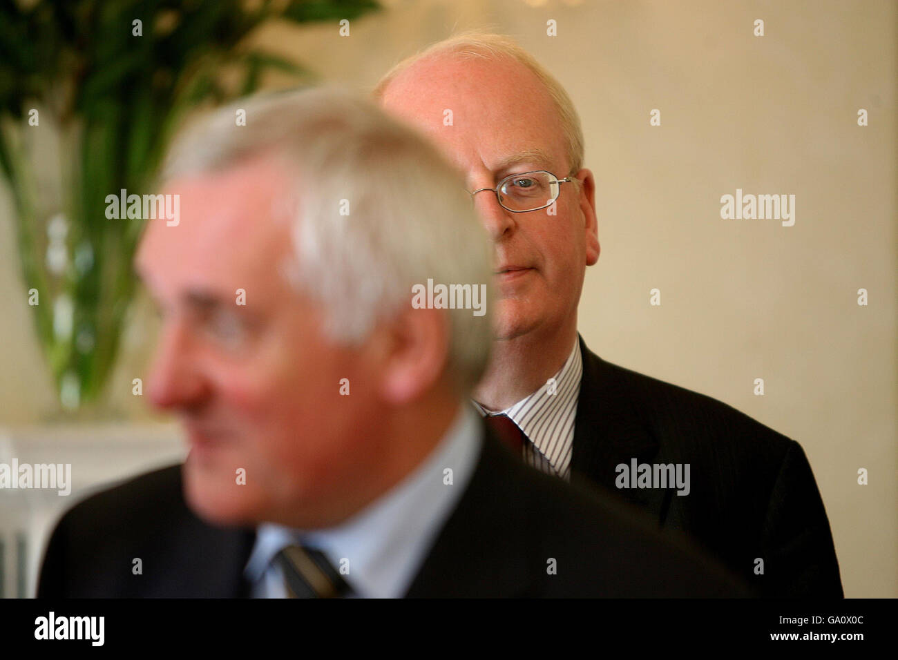 Taoiseach Bertie Ahern TD at the ceremony with Tanaiste McDowell ...
