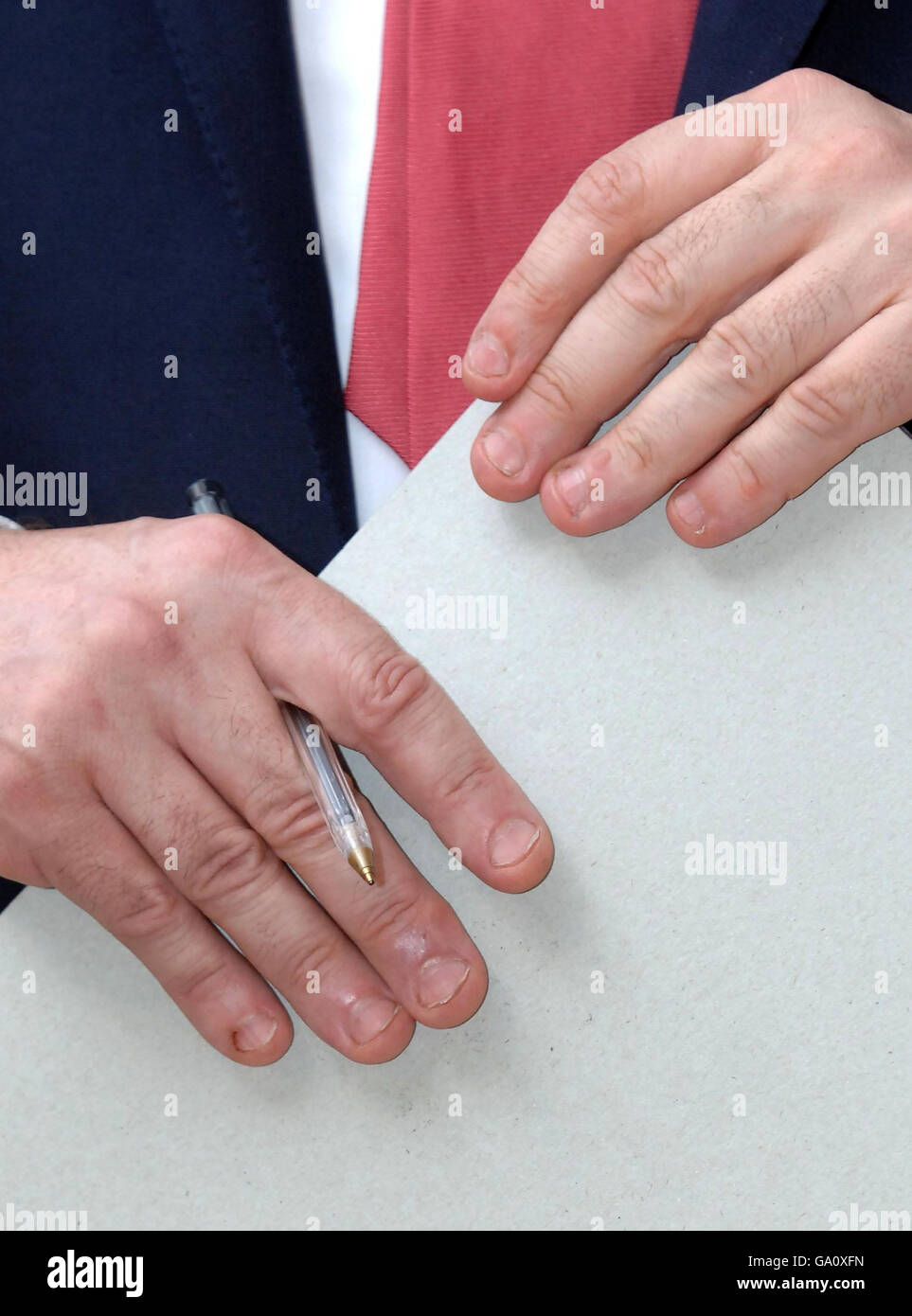 The nails of Britain's Chancellor and Prime Minister-in-waiting Gordon ...